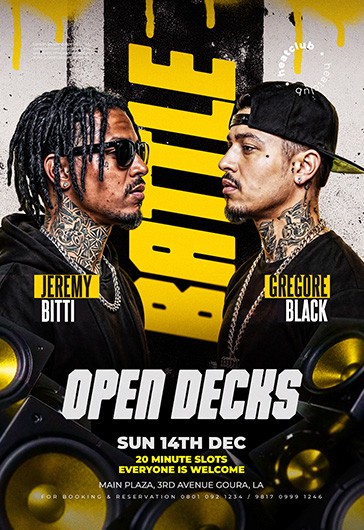 1000+ DJ Poster PSD Templates Available for Free