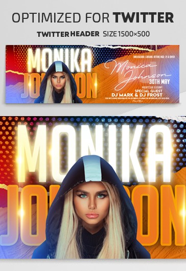 Black Modern DJ Club Party Premium Social Media Template PSD | by ...