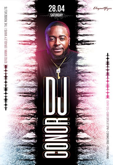 Black Black & White Rap Crime Mixtape Free CD Album Cover Template PSD