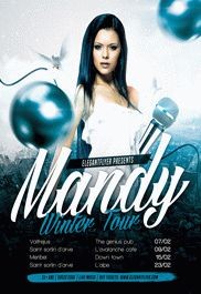 White Créatif DJ Mandy Winter Tour → Tournée d'hiver du DJ Mandy ...
