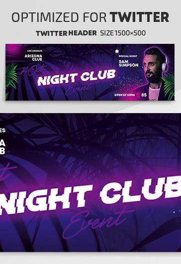Purple Creative Dj Night Club Event Premium Social Media Template PSD ...