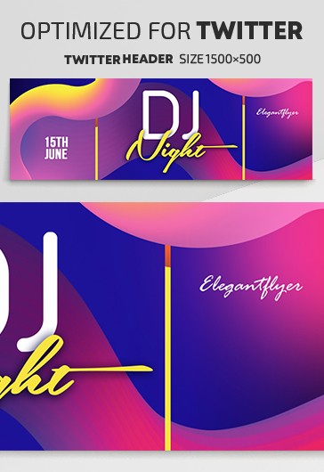 Purple Creative DJ Night Free Social Media Template PSD | by Elegantflyer