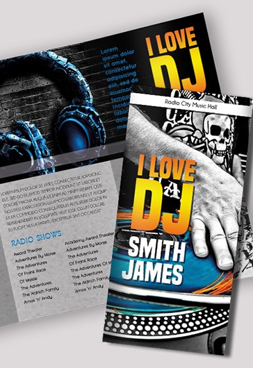 Broschüre für DJ Press Kit - 10018711 | by ElegantFlyer