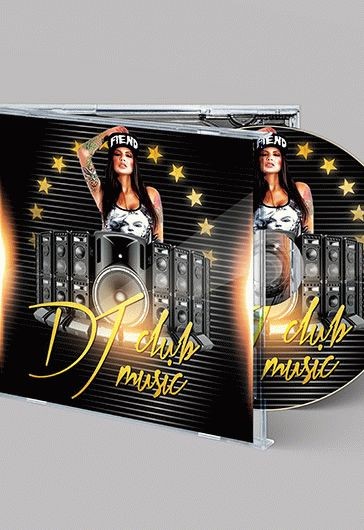 Black Modern DJ Sound Free CD Album Cover Template PSD | by Elegantflyer