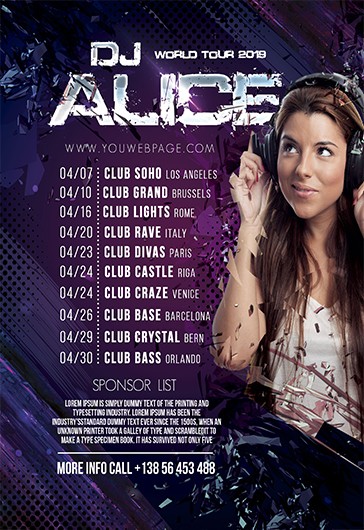 Pink Creative Barbie Day Party Free Flyer Template PSD | by Elegantflyer