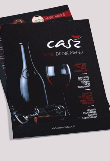 Noir Elégant Menu des boissons Premium Modèle de menu de restaurant PSD ...