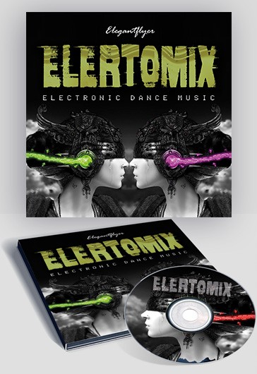 Black Creative Electromix Premium CD Album Cover Template PSD | by ...