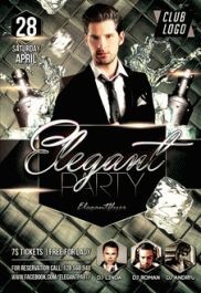 Black and Gold Luxury Elegant party Premium Flyer Template PSD | by ...