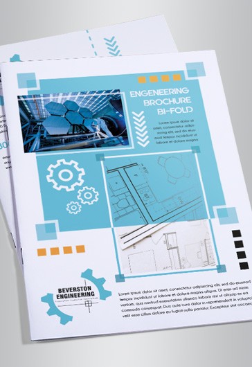 Blue Creativo Ingegneria Modello di Brochure Premium PSD | by Elegantflyer