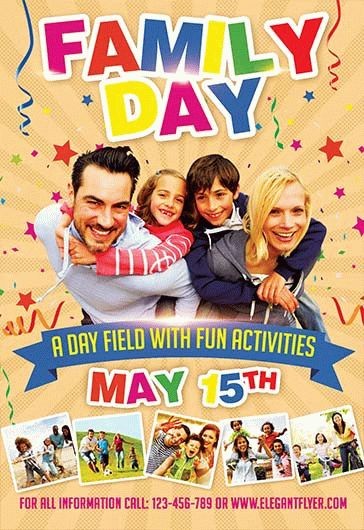 Family Day - Flyer PSD Template - 10018090 | by ElegantFlyer