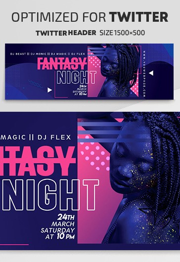 Blue Modern Fantasy Night Free Social Media Template PSD | by Elegantflyer