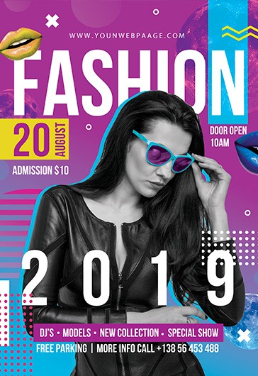 Volantes gratuitos para desfiles de moda | elegantflyer.com