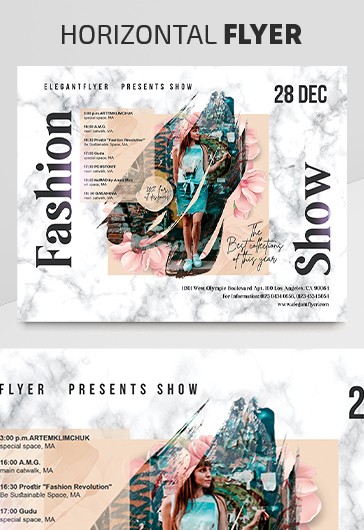 Volantes gratuitos para desfiles de moda | elegantflyer.com