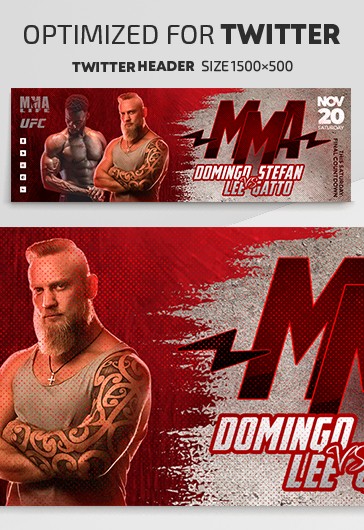 Red Creative Fight Premium Social Media Template PSD | by Elegantflyer