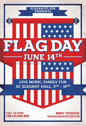 Happy Flag Day - 10018095 | by ElegantFlyer