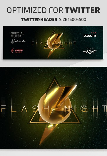 Gold Luxury Flash Night Party Premium Social Media Template PSD | by ...