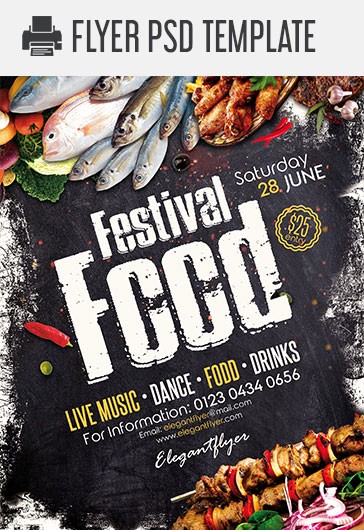 1000+ Free Food Flyer Templates (PSD) - by Elegantflyer