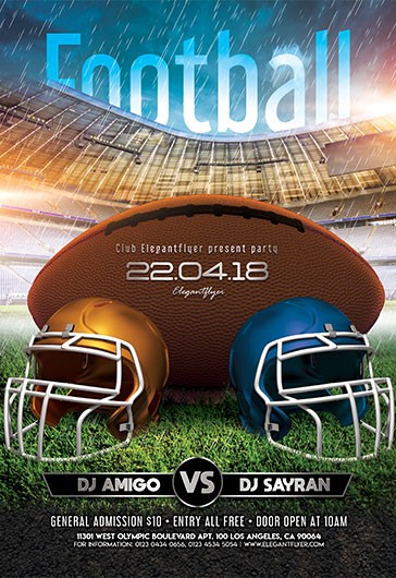 Free Football Flyers | elegantflyer.com