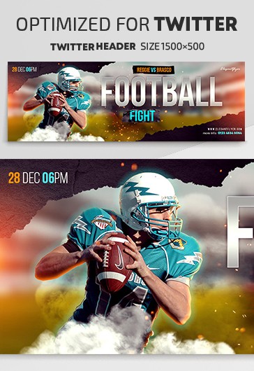Green Simple Football Premium Social Media Template PSD | by Elegantflyer