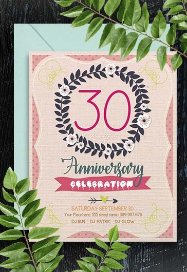 Free Anniversary Flyers | elegantflyer.com