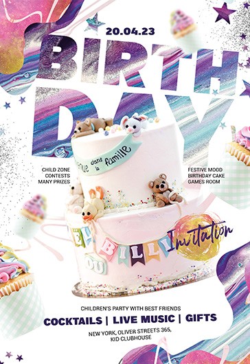 1000+ Birthday Invitation PSD Templates Available for Free