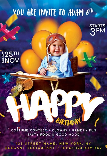 1000+ Birthday Invitation PSD Templates Available for Free
