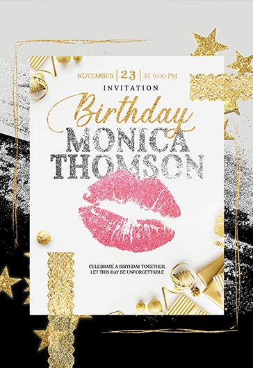 1000+ Birthday Invitation PSD Templates Available for Free