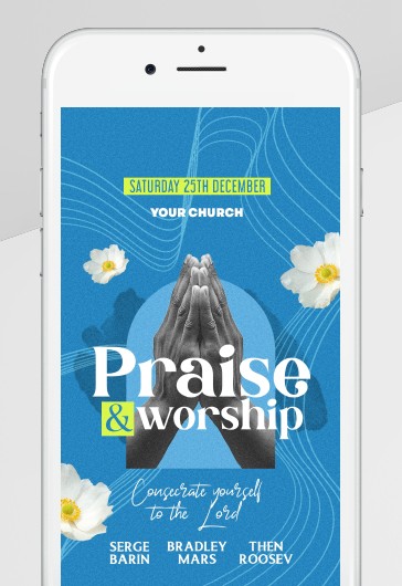 Blue Creative Church Free Instagram Stories Template Animated | by ...