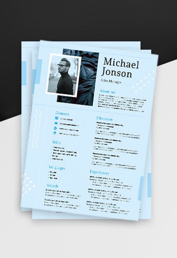 Free CV and Cover Letter PSD Template - 10027834 | by ElegantFlyer