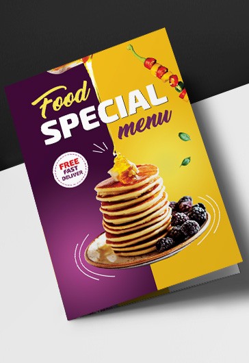 Free Restaurant Menu Templates in PSD - by ElegantFlyer