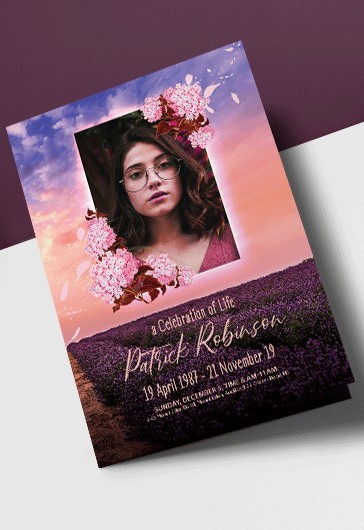 Free Funeral Program Templates in PSD - by ElegantFlyer