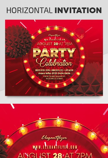 1000+ Party Invitation PSD Templates Available for Free