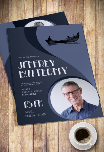 Free Funeral Program Templates in PSD - by ElegantFlyer