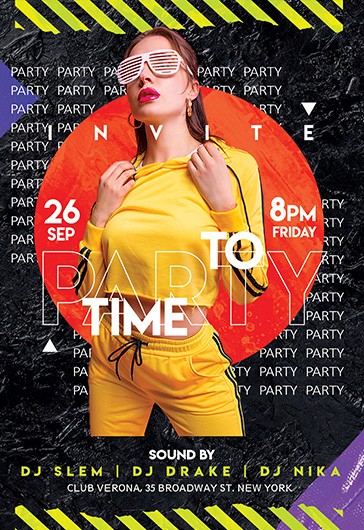 1000+ Party Invitation PSD Templates Available for Free