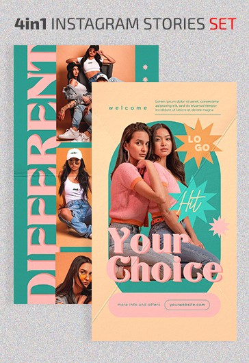 Fresh Brand - Instagram Stories Templates Set in PSD - 10032631 | by ...