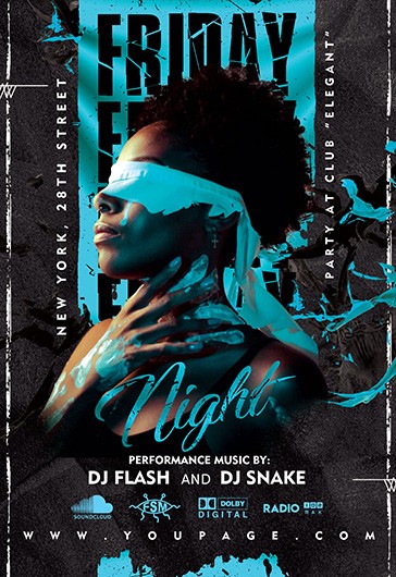 Free Black Flyers | elegantflyer.com