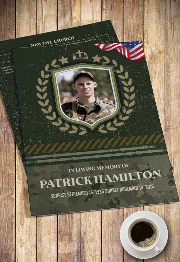 Free Funeral Program Templates in PSD - by ElegantFlyer