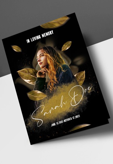 Modèles de programme funéraire gratuits en PSD - par ElegantFlyer