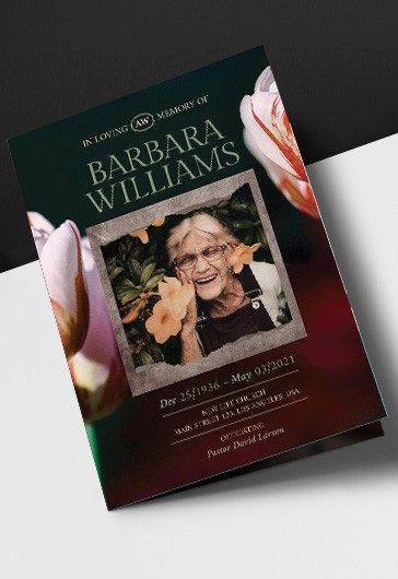 Modèles de programme funéraire gratuits en PSD - par ElegantFlyer