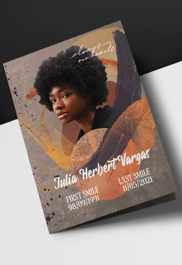 Modèles de programme funéraire gratuits en PSD - par ElegantFlyer