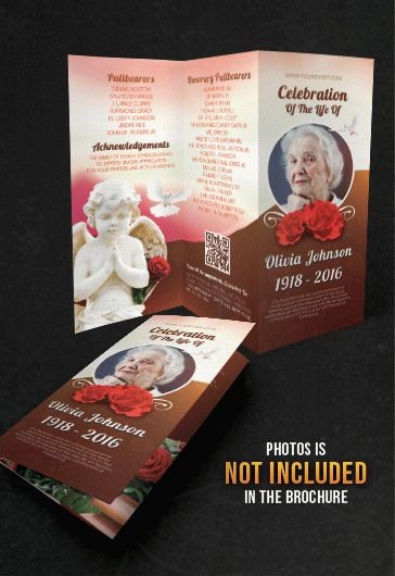 Modèles de programme funéraire gratuits en PSD - par ElegantFlyer