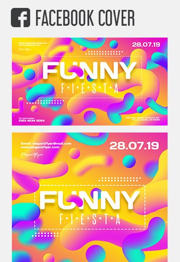 Multicolor Bright Funny Fiesta Premium Social Media Template PSD | by ...
