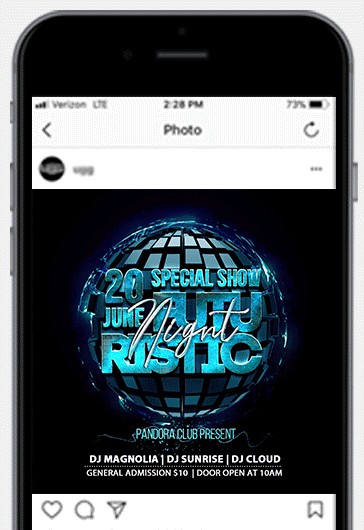 Black Modern Futuristic Night Premium Instagram Stories Template Animated
