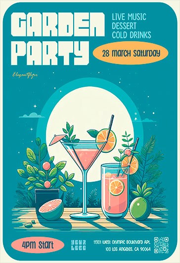 Purple Modern Night Party Free Invitation Template PSD | by Elegantflyer