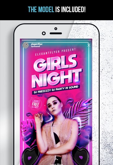 Pink Modern Girls Night Premium Instagram Stories Template Animated ...