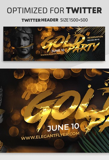Black Luxury Gold Party Premium Social Media Template PSD | by Elegantflyer