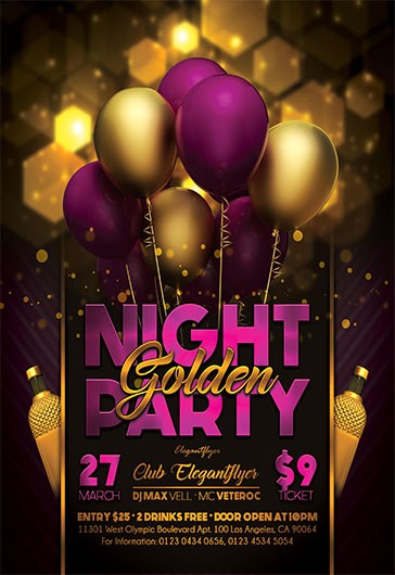 Free Gold Flyers | elegantflyer.com