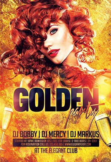 Free Gold Flyers | elegantflyer.com