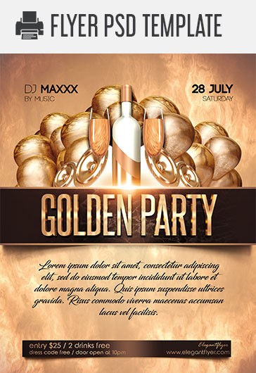 Free Gold Flyers | elegantflyer.com