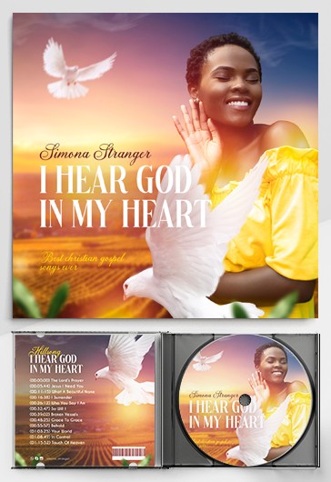 Yellow Simple Gospel Collection CD Cover Premium CD Album Cover ...